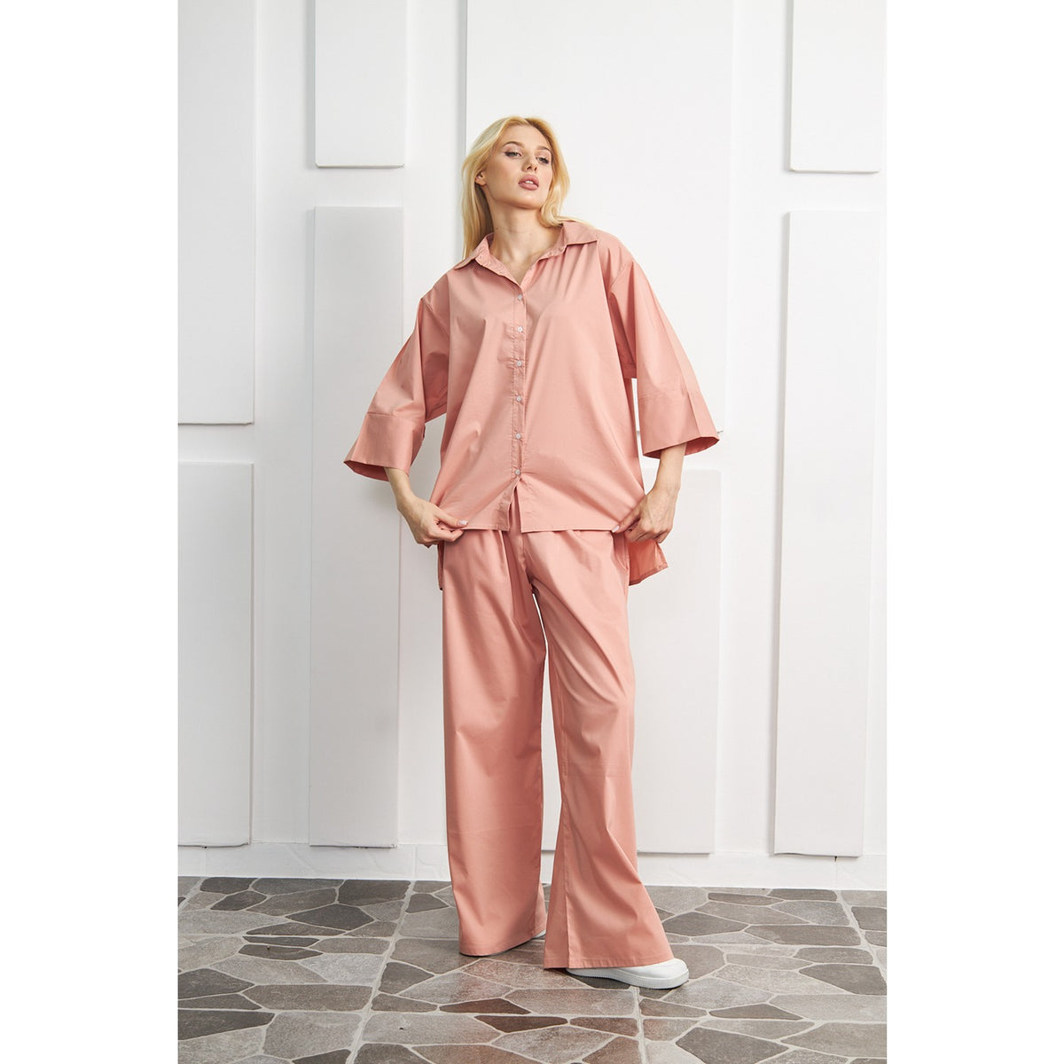 Pink Solid Matching Set – Montivo