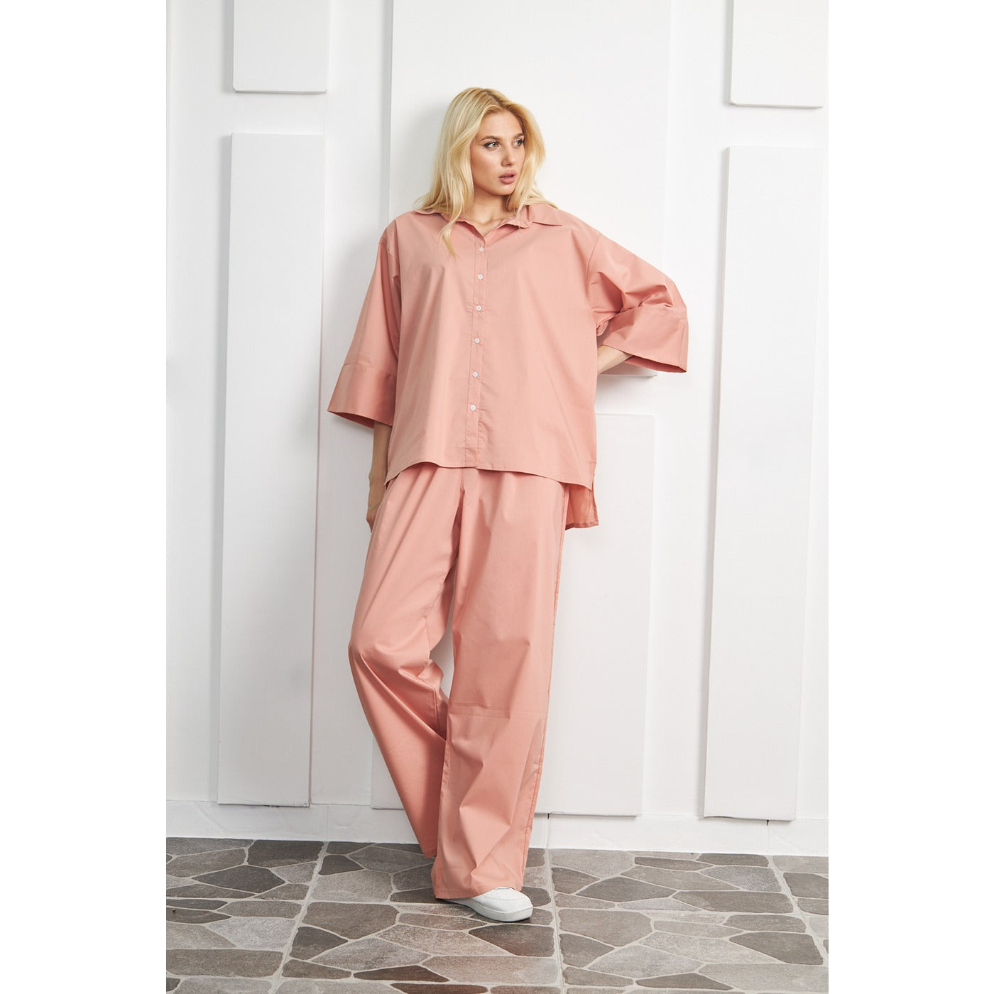 Pink Solid Matching Set – Montivo
